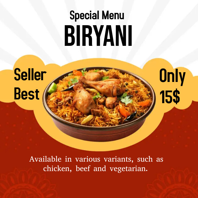 Biryani sale templates | PosterMyWall