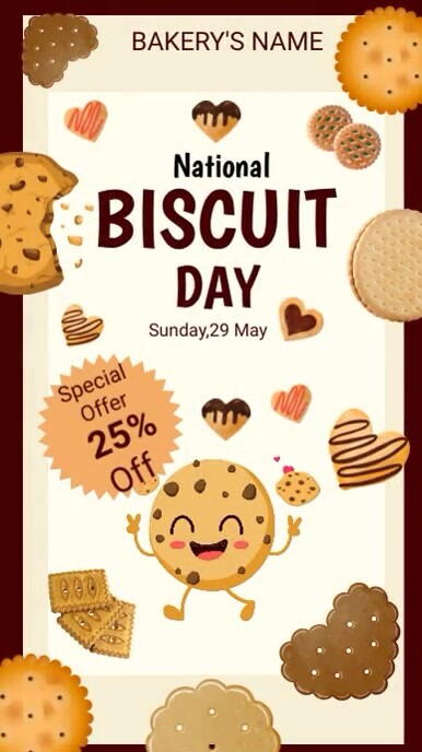 Biscuits day (1) Template | PosterMyWall