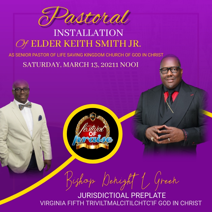 Copy of Bishop flyer , church, bishop , bishop certi | PosterMyWall