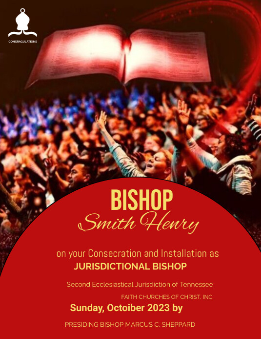 Bishopric Elevation , bishop, church AND ins Template | PosterMyWall