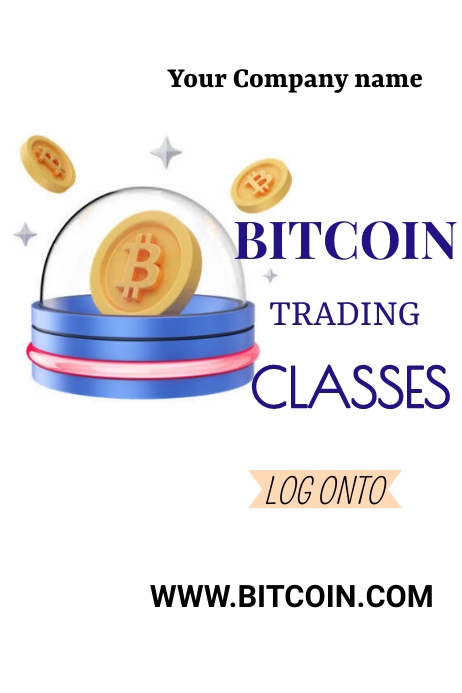 Bitcoin Classes POSTER Template | PosterMyWall