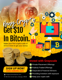 Bitcoin Investment Flyer Template | PosterMyWall