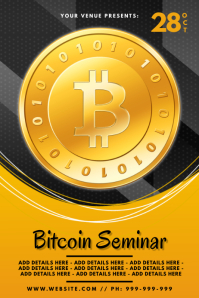 Bitcoin Seminar Video Poster Template | PosterMyWall