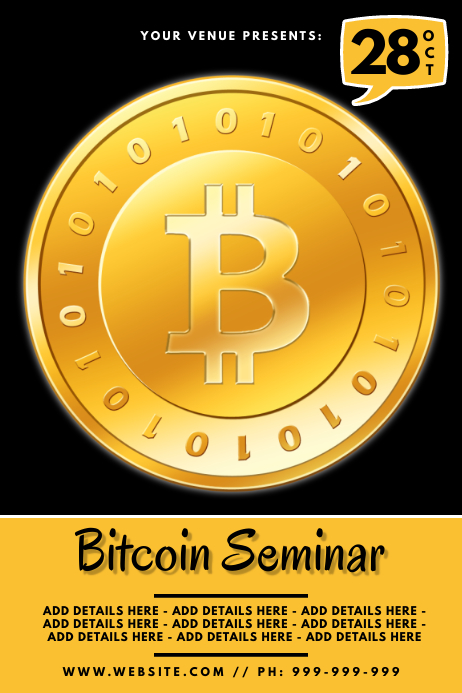 Copy of Bitcoin Seminar Poster | PosterMyWall