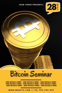 Bitcoin Seminar Video Poster Template | PosterMyWall