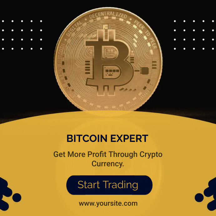 Plantilla de Bitcoin Trade Ad | PosterMyWall