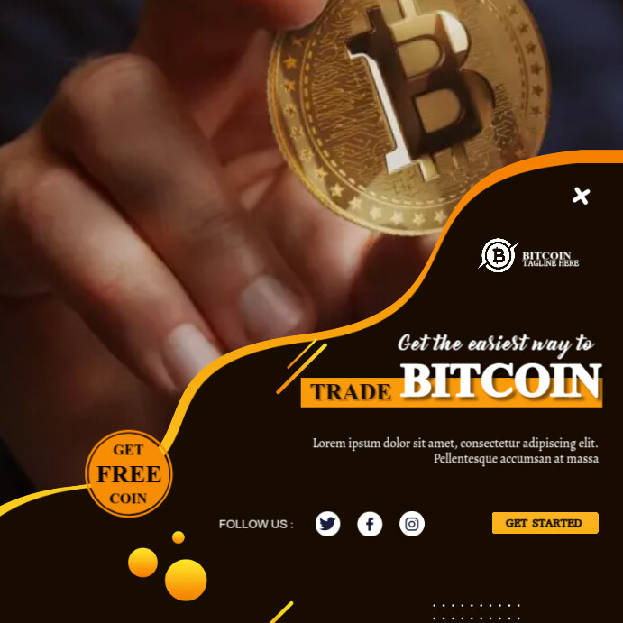 Bitcoin Trade Template | PosterMyWall
