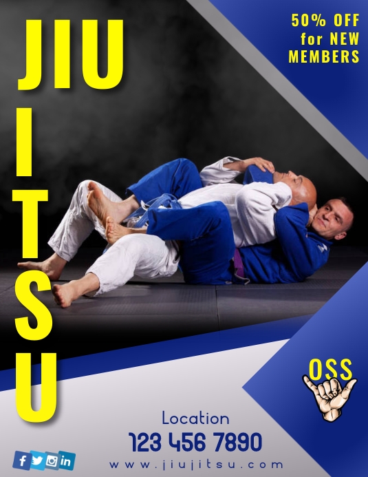 bjj brazilian jiu jitsu Template | PosterMyWall