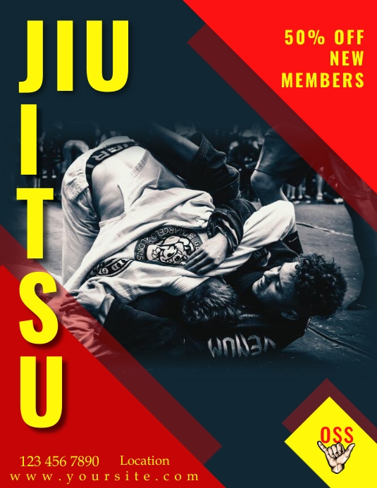 Plantilla de bjj brazilian jiu jitsu | PosterMyWall