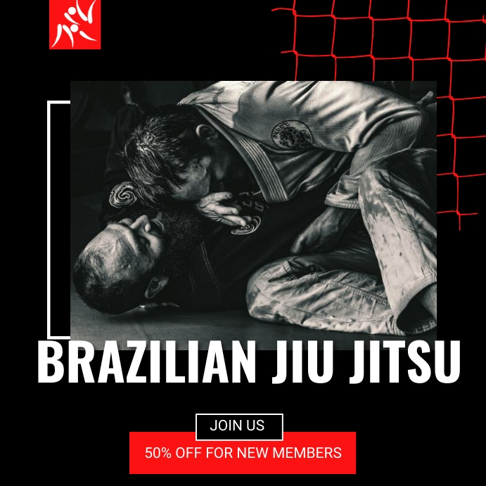 Copy of bjj brazilian jiu jitsu | PosterMyWall