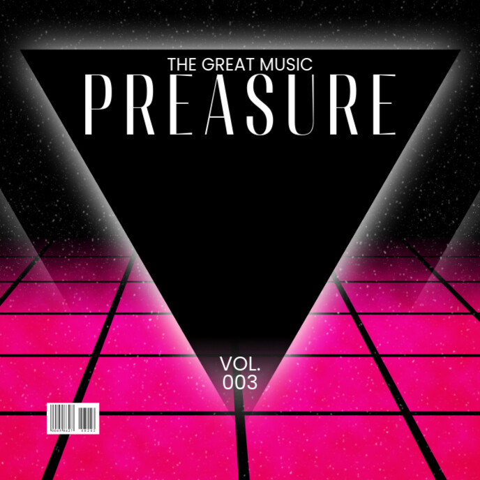 Black & Pink Album Cover Template | PosterMyWall