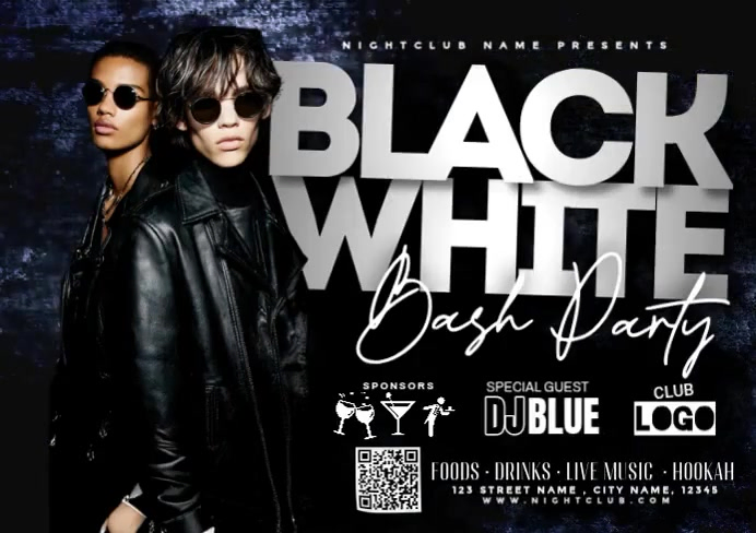Copy of Black & White Bash Party | PosterMyWall
