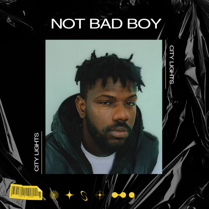 Black & White NOT BAD BOY Album Cover Template | PosterMyWall