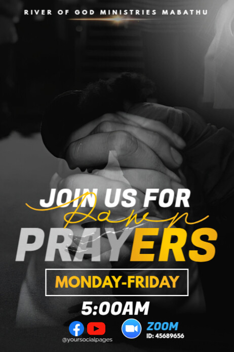 Copy of Black & whiteModern & Minimal Prayers Poster | PosterMyWall