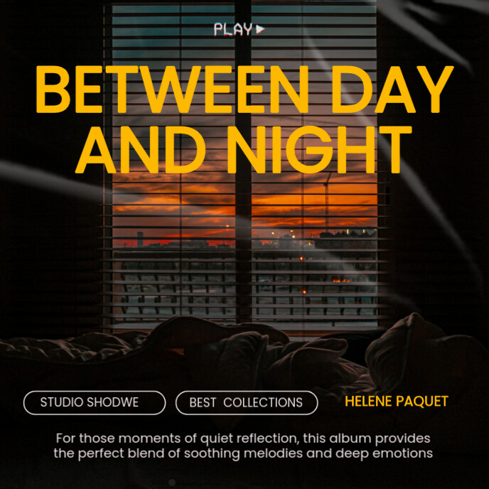 Copy of Black & Yellow Album Cover | PosterMyWall