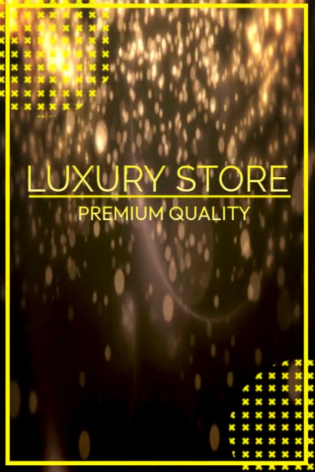 Black & Yellow Jewelry Shop Golden Modern Int Template | PosterMyWall