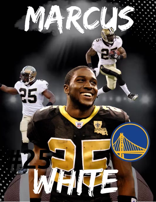 Black | Football | Sports | Postee Template | PosterMyWall