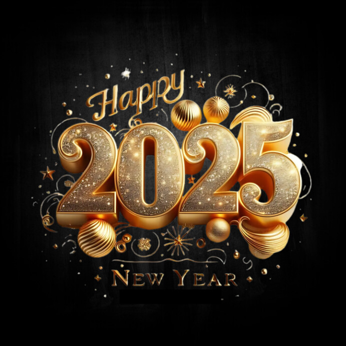 Black 3d 2025 Instagram Post Template | PosterMyWall