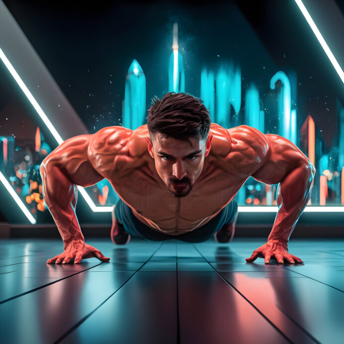 Black 3d 3d Fitness Motivation Instagram Post Template | PosterMyWall