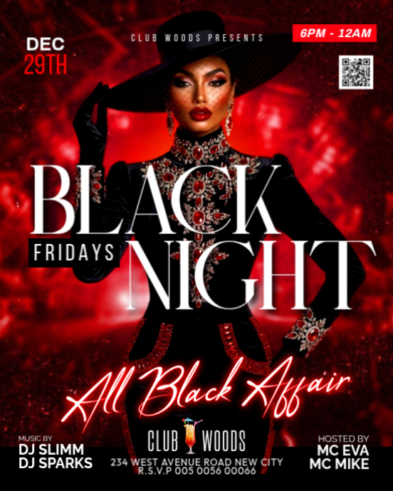 Black 3d All Black Affair Night Disco Sexy Ladies Dress Theme Club Bar ...