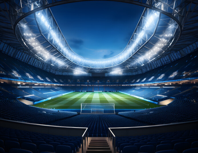 Copy of Black 3d Background Stadium Flyer (us Letter) | PosterMyWall