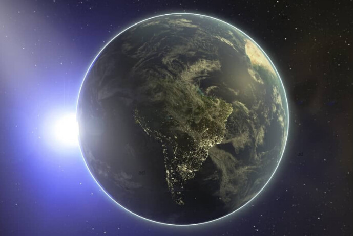 Black 3d Beautiful Planets In Space Poster Template | PosterMyWall