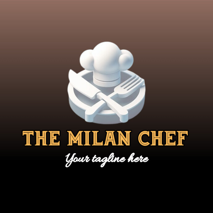 Black 3d Chef Logo Logo Template | PosterMyWall