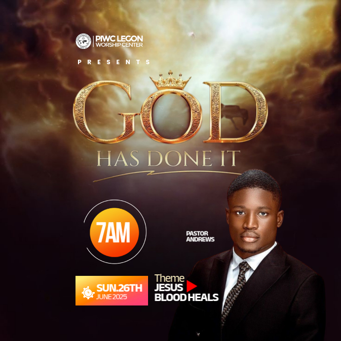 Black 3d Church Flyer Instagram Post Template | PosterMyWall