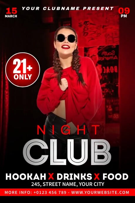 Copy of Black 3d Club Night Party Poster | PosterMyWall