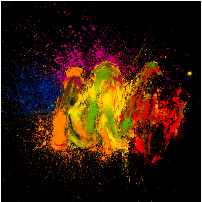 Black 3d color splash Template | PosterMyWall