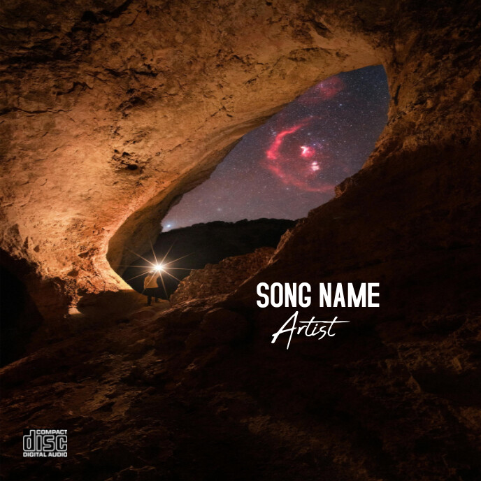 Black 3d Design Style Album Cover Template | PosterMyWall