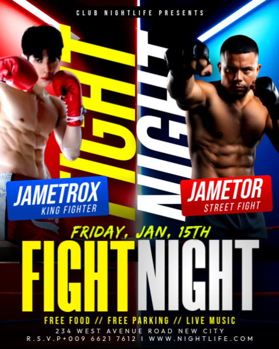 Black 3d Fight Night Ufc Fighting Championship Fighters Match Schedule ...
