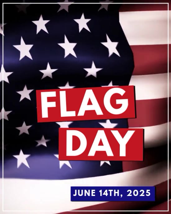 Black 3d Flag Day Instagram Portrait Template | PosterMyWall
