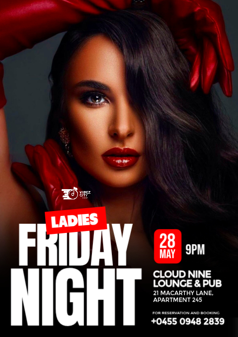 Black 3D Friday Night Club Event Party Flyer Video Template | PosterMyWall