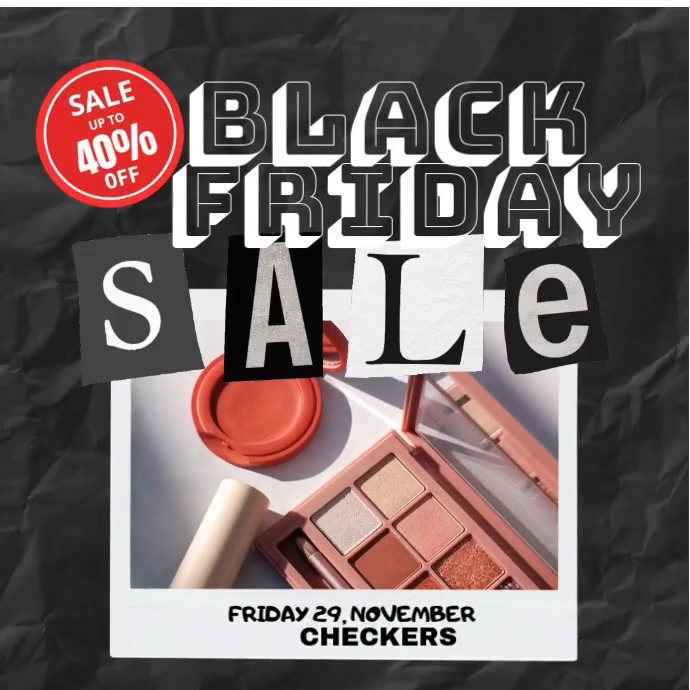 Plantilla de Black 3d Fully Editable Black Modern Black Friday Instagram Post Square (1:1 ...