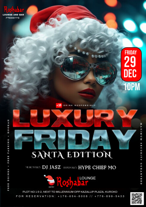 Black 3d Luxury Friday A4 Template | PosterMyWall