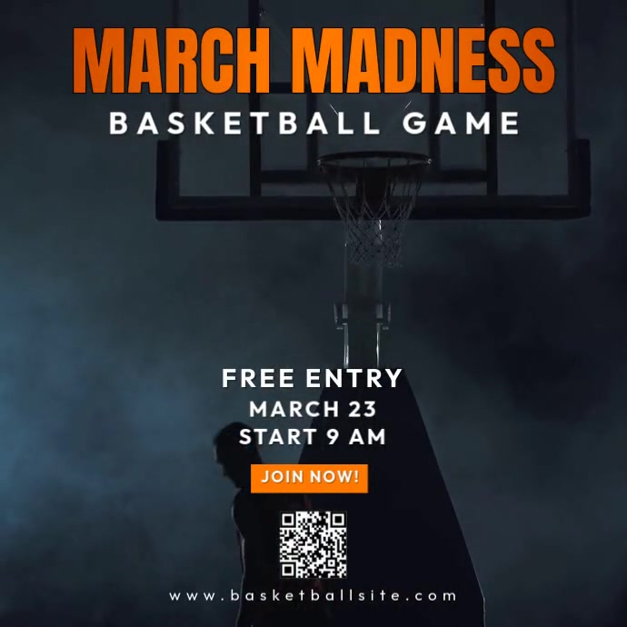 Copy of Black 3d March Madness Pos Instagram | PosterMyWall