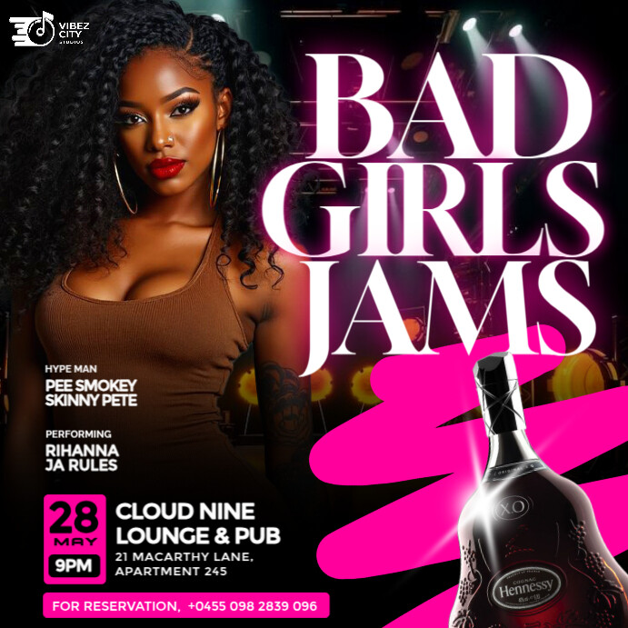 Copy of Black 3D Maximalist Friday Baddies Night Party Event Flyer For ...