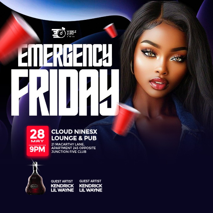 Copy of Black 3D Maximalist Night Club Party Event Flyer | PosterMyWall