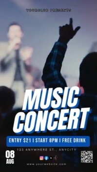 Plantilla de Black 3d Music Concert Reel Instagram | PosterMyWall