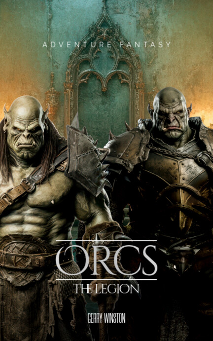 Copy of Black 3d Orcs The Legion Kindle/book Covers | PosterMyWall