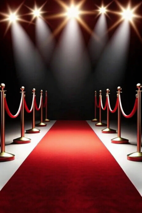Modèle Black 3d Red Carpet Spotlight Poster | PosterMyWall