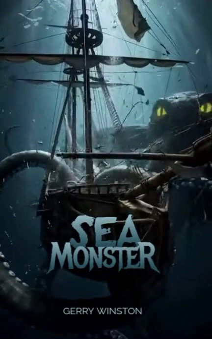 Plantilla de Black 3d Sea Monster Kindle/book Covers | PosterMyWall