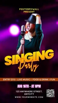Singing Party Reel Instagram Template | PosterMyWall