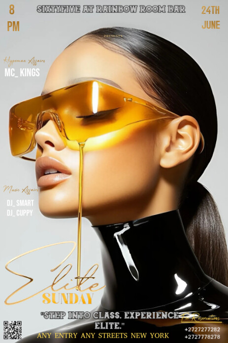 Black 3d This Is An Eye Catching Poster Design Template Entitled Elite ...