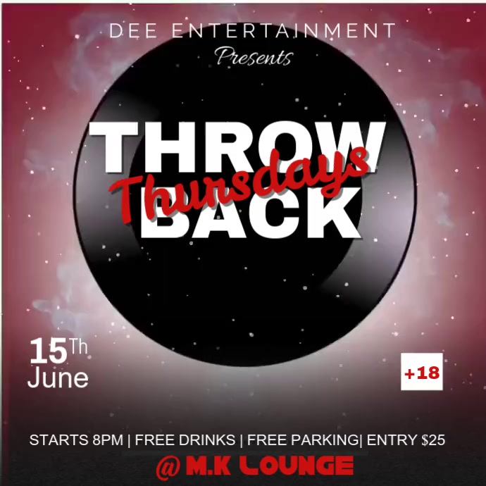 Modèle Black 3d Throwback Thursday Instagram Post | PosterMyWall