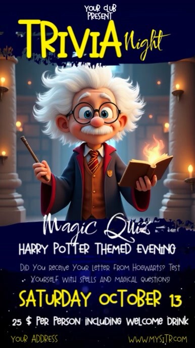 black 3d Trivia Night Game Reel Instagram Template | PosterMyWall