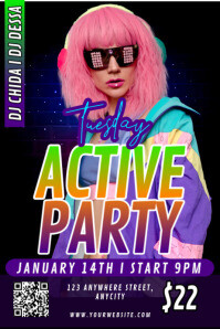 Tuesday night party poster Template | PosterMyWall