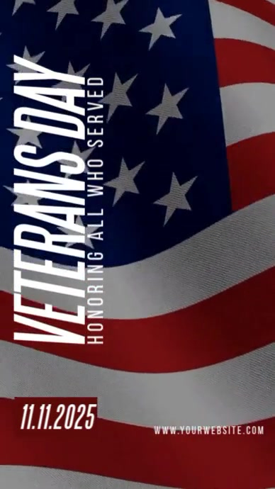 Black 3d Veterans Day Instagram Story Template | PosterMyWall
