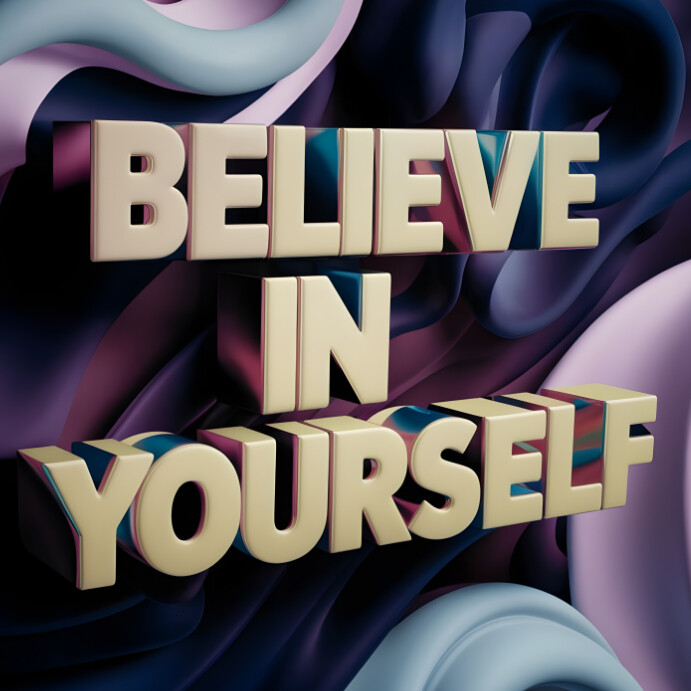 Black 3d Vibrant 3d Motivational Quotes Insta Template | PosterMyWall